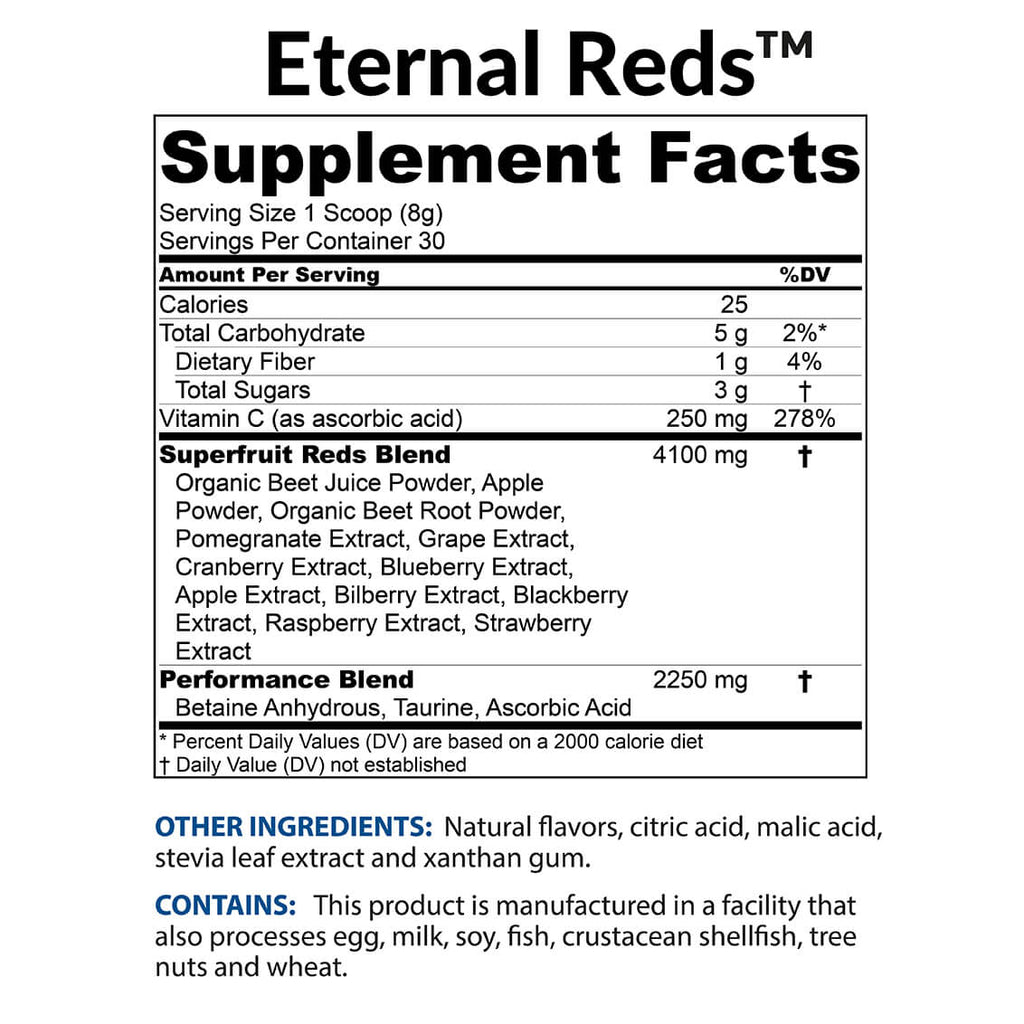 Eternal Reds™ — Great-Tasting Red Superfoods Powder