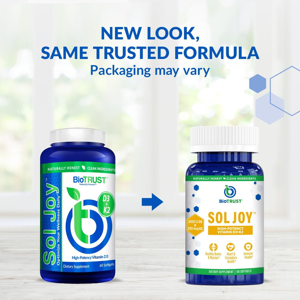 Sol Joy™ — High-Potency Vitamin D3 and K2 Supplement | BioTRUST